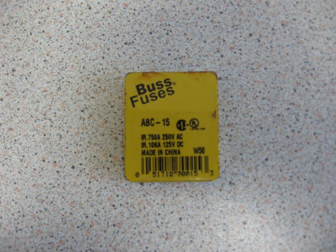 Bussmann ABC-15 Fuse - Capricorn Electrical Ltd Bussmann ABC-15 Fuse