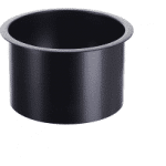 Black Matt Counter Waste Chute Circular 170mm